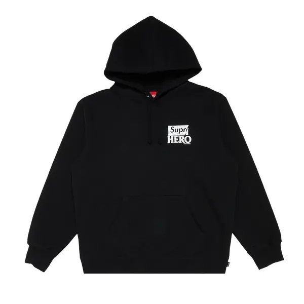 Supreme X Antihero Hooded Sweatshirt - Black