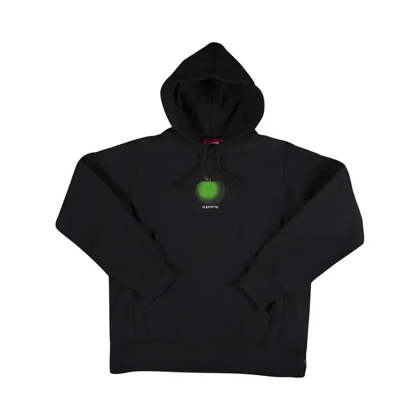Supreme Apple Hooded Sweatshirt - Black