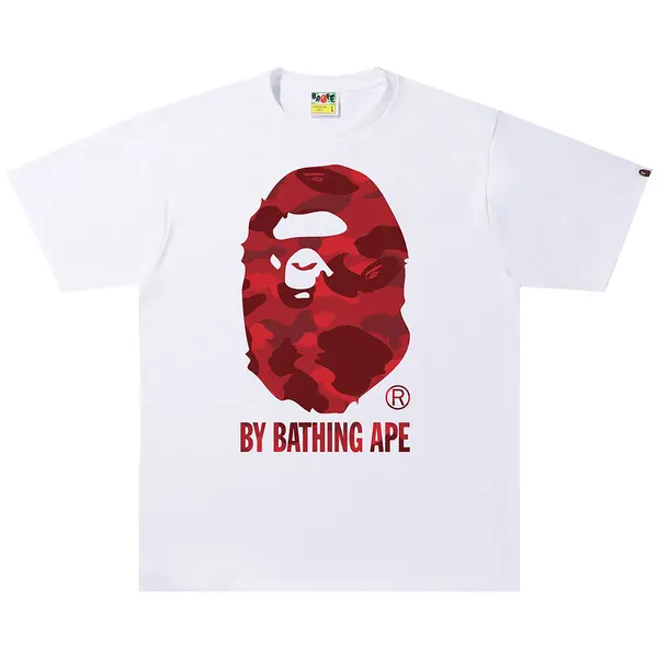 A BATHING APE Color Camo A Bathing Ape Tee /red