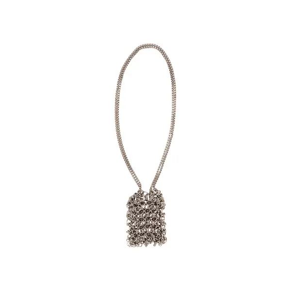 MARTINE ALI Chainmail Double Strap Bag - Silver