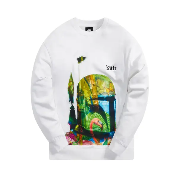 Kith For Star Wars Boba Fett Crewneck - White