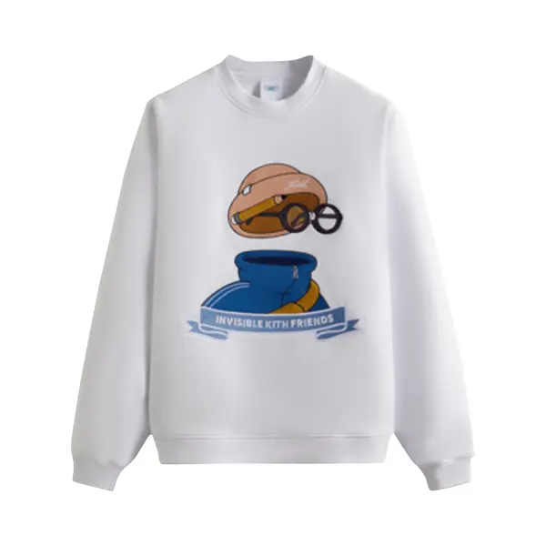 Kith X Invisible Friends Crewneck - White