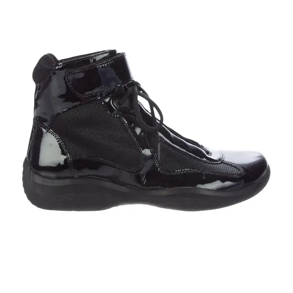Prada America's Cup High-top Sneakers - Black