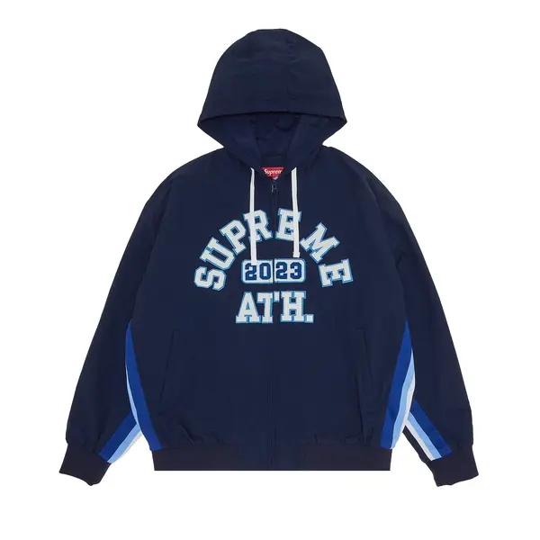 Supreme Appliqué Hooded Track Jacket 'navy