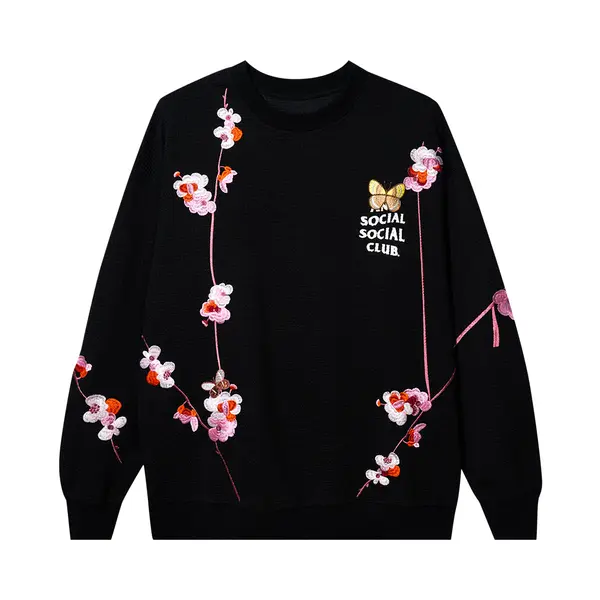 ANTI SOCIAL SOCIAL CLUB Kkoch Knitted Thermal Crewneck - Black