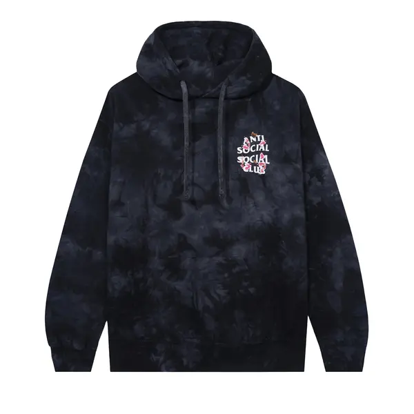 ANTI SOCIAL SOCIAL CLUB Kkoch Never Dies Tie Dye Hoodie - Black