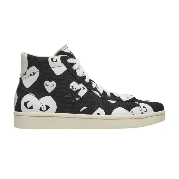 CONVERSE Comme Des Garçons Play Pro Leather High-top Sneakers - Black