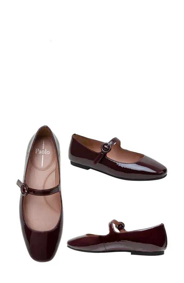 Linea Paolo Marley Leather Flat - Burgundy