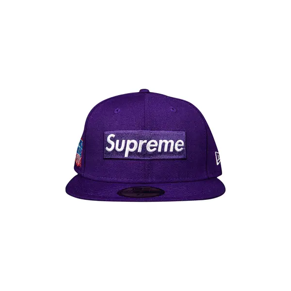 Supreme World Famous Box Logo New Era Cap - Purple