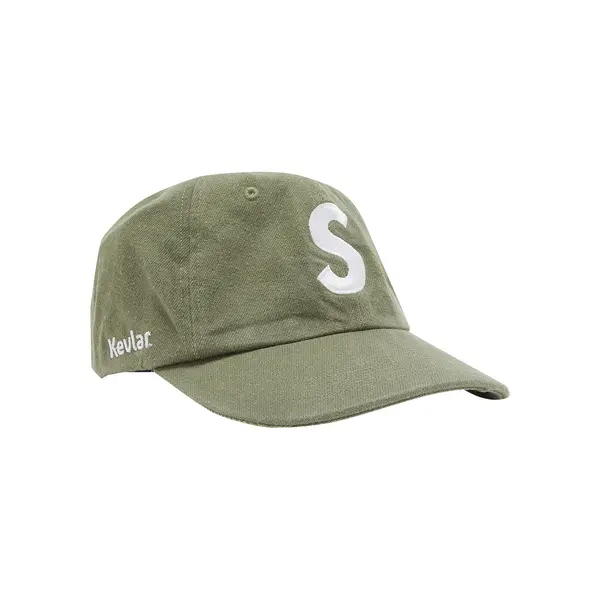 Supreme X Kevlar Denim S Logo 6-panel Cap - Green