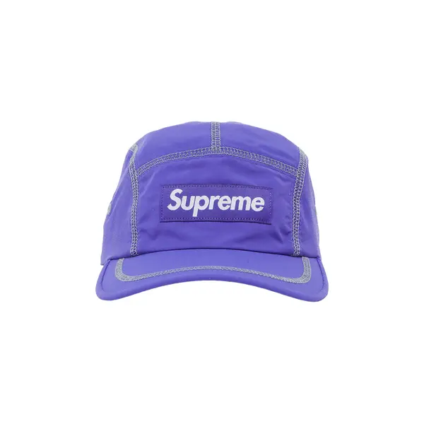 Supreme Reflective Stitch Camp Cap - Purple