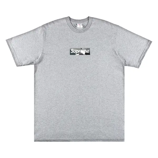 Supreme X Emilio Pucci Box Logo Tee 'heather /black - Grey