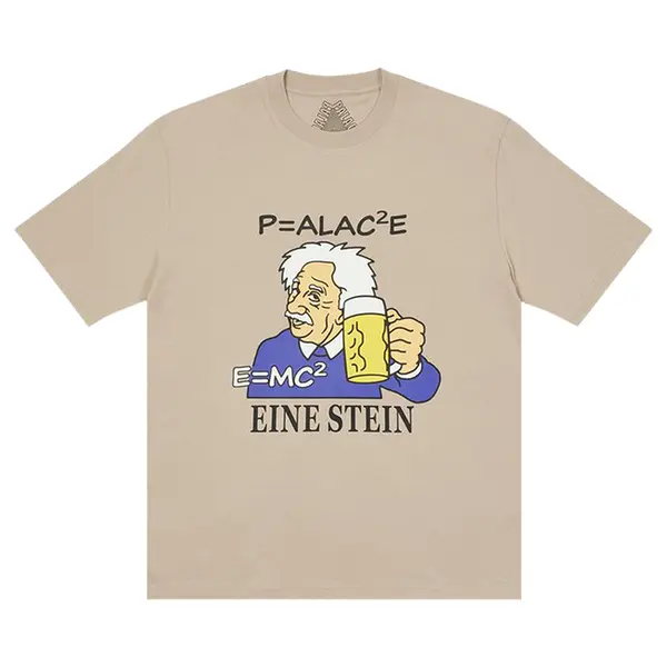 PALACE Eine-stein T-shirt 'mushroom - Tan
