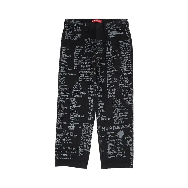 Supreme Gonz Poems Chino Pant - Black