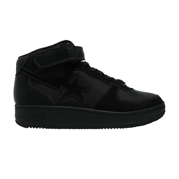 A BATHING APE Military Bapesta Mid - Black