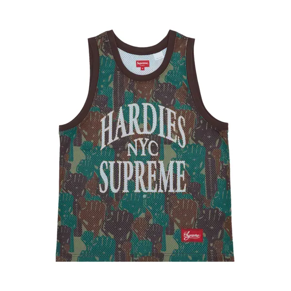 Supreme X Hardies Camo Basketball Jersey - Green