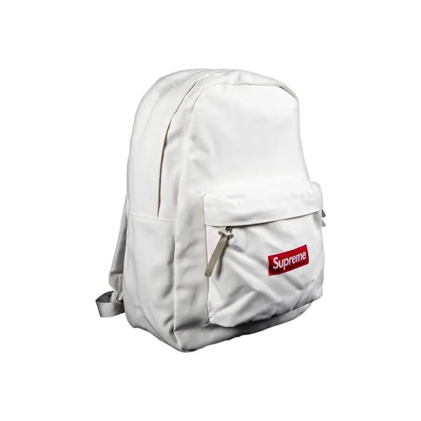 Supreme Canvas Backpack - White