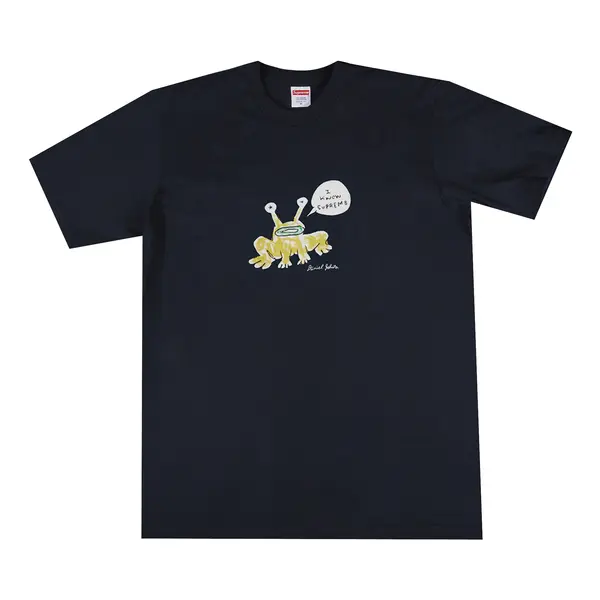 Supreme X Daniel Johnston Frog Tee 'navy - Blue