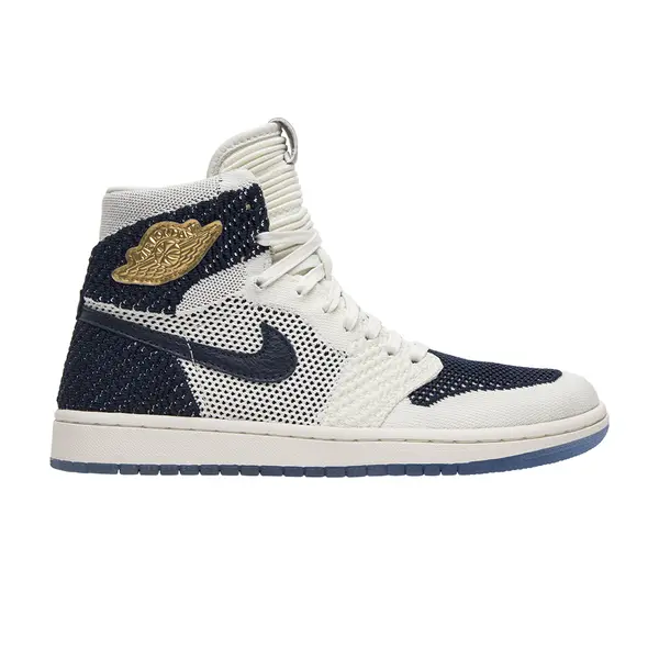 JORDAN 1 Retro High Og Flyknit 're2pect' Sneakers - Cream