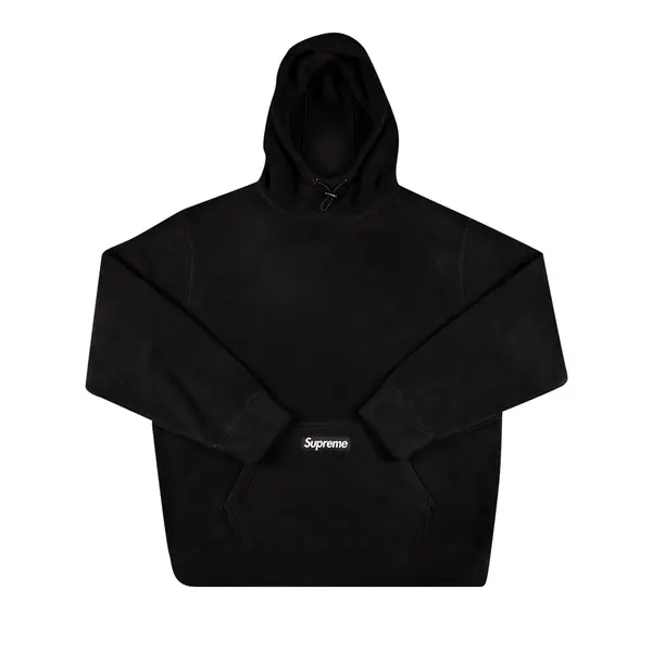 Supreme X Polartec Hooded Sweatshirt - Black