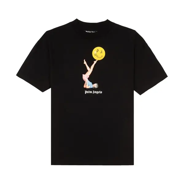 Palm Angels Juggler Pin Up Tee /pink - Black