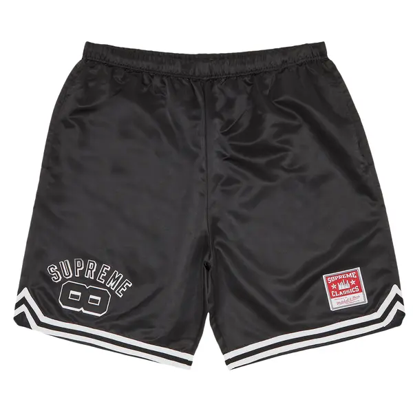 Supreme X Mitchell & Ness Satin Basketball Short - Black