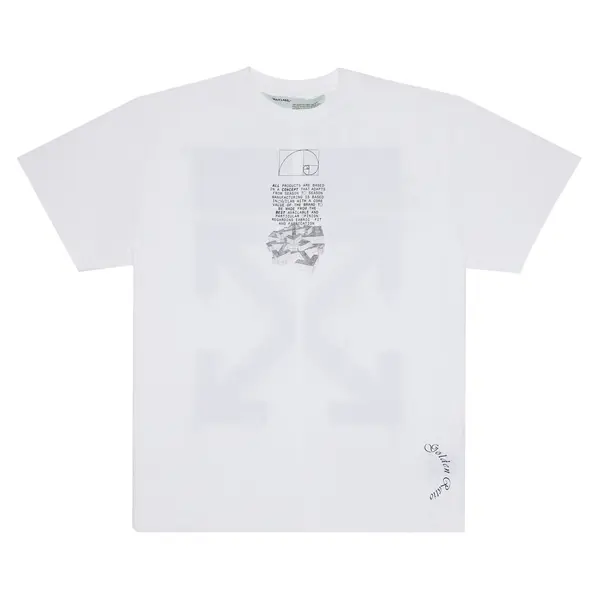 Off-White Dripping Arrows Short Sleeve Over T-shirt - White