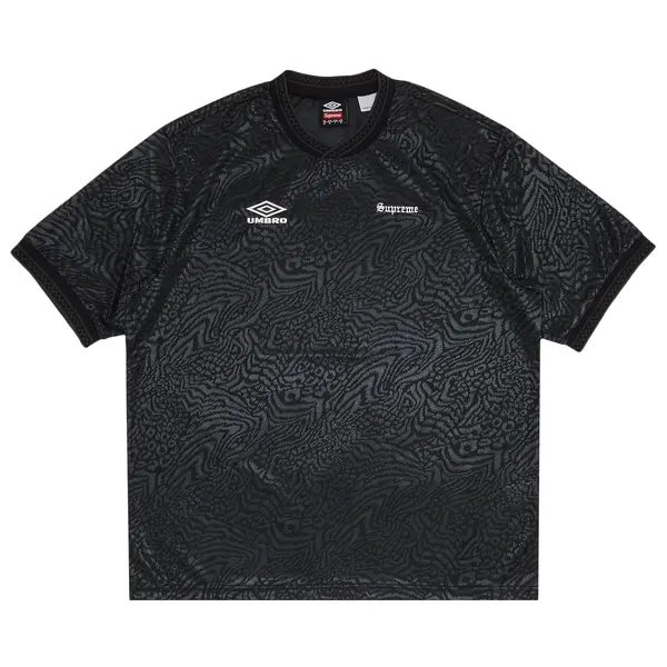 Supreme X Umbro Jacquard Animal Print Soccer Jersey - Black