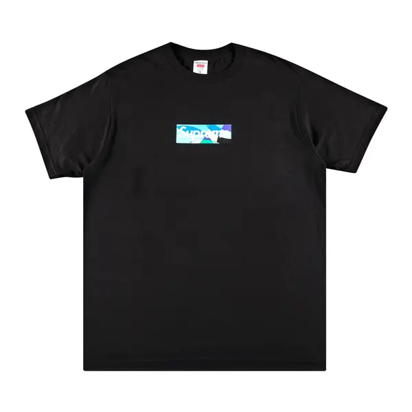 Supreme X Emilio Pucci Box Logo Tee /blue - Black