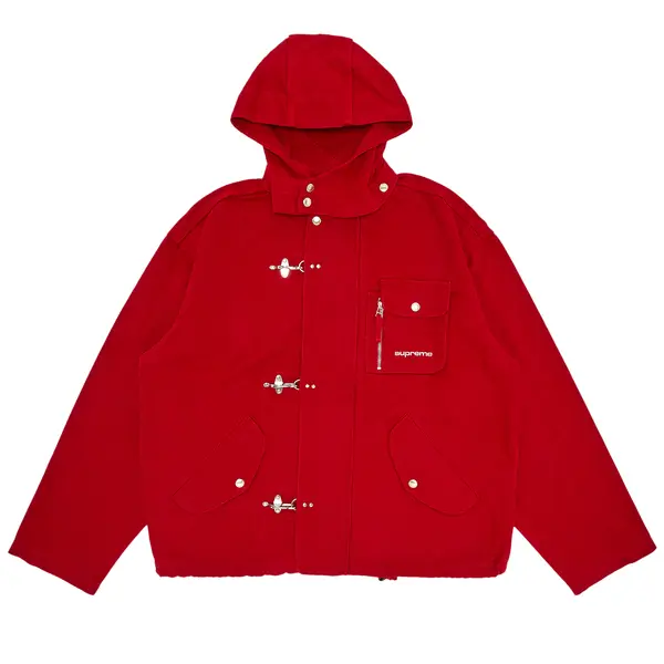 Supreme Canvas Clip Jacket - Red