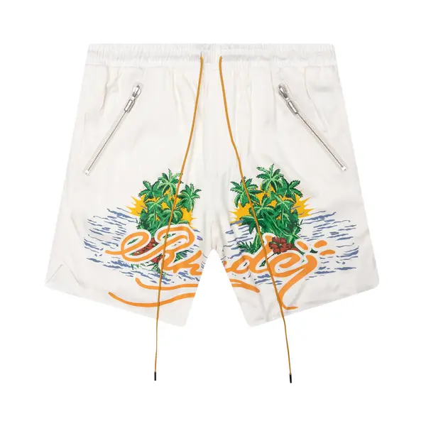 Rhude Palms Logo Short - White