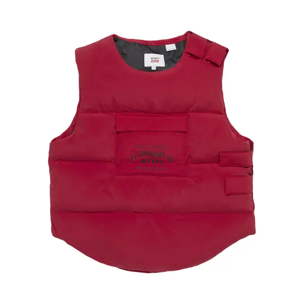 Supreme X Wtaps Tactical Down Vest - Red | Editorialist