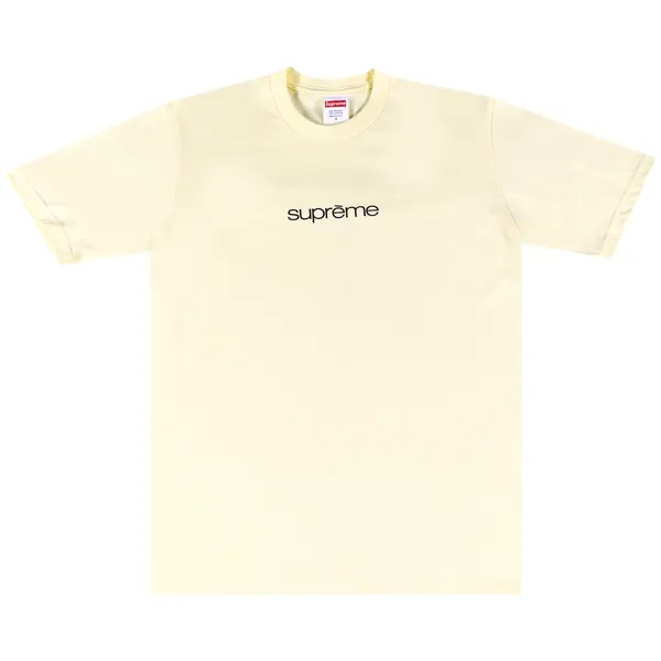 Supreme Classic Logo Tee 'pale - Yellow