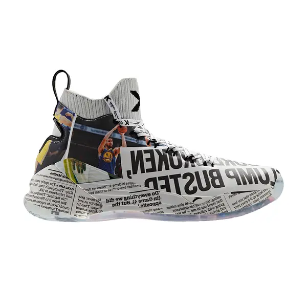 ANTA East Bay Times X Kt4 'news Paper' Sneakers - White
