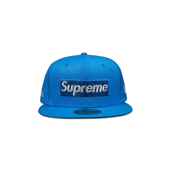 Supreme 1m Metallic Box Logo New Era Cap - Blue