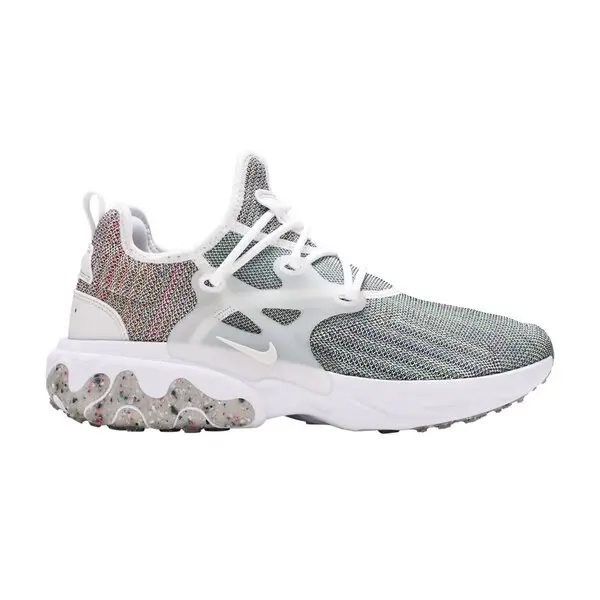 Nike React Presto Flyknit Recycled Canvas Sneakers - Multicolor