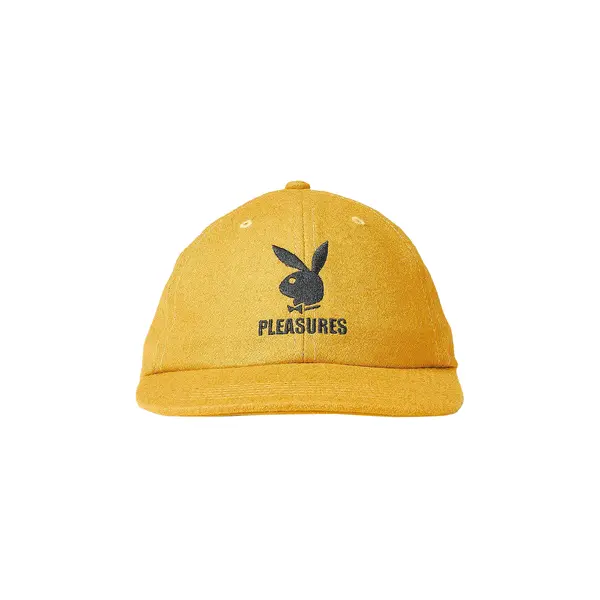 PLEASURES Pb Wool Strapback Cap - Yellow