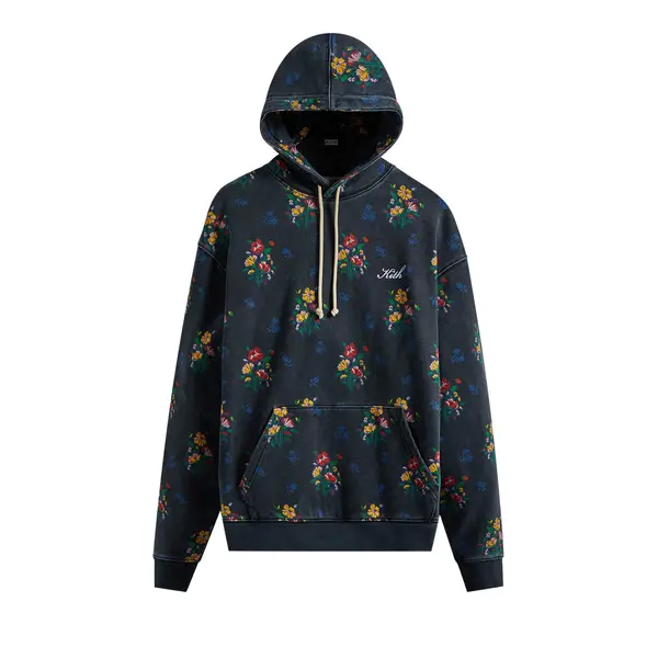 Kith Begonia Floral Williams Iii Pullover Hoodie - Blue