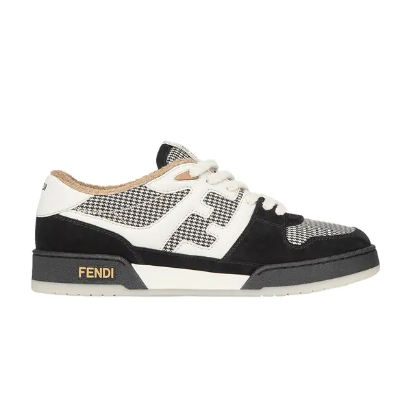 Fendi Match Houndstooth Sneakers - Black