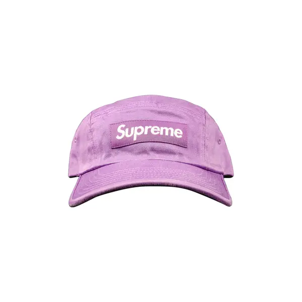 Supreme Washed Chino Twill Camp Cap - Purple
