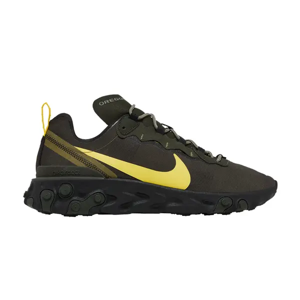 Nike React Element 55 'oregon Ducks' Sneaker - Green