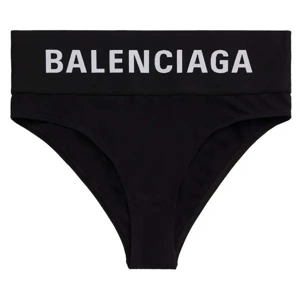 Balenciaga Logo Briefs - Black