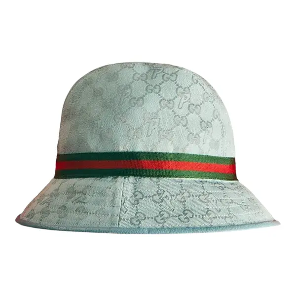 Gucci X Palace Gg-p Canvas Fedora - Blue