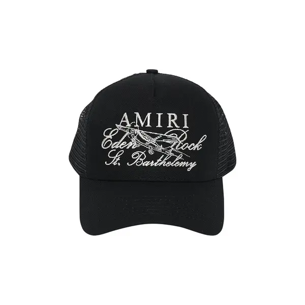 Amiri Eden Rock Trucker Hat - Black