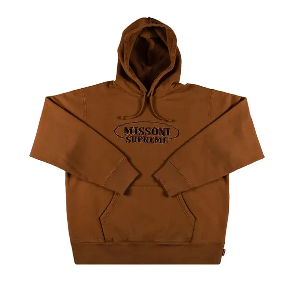 Supreme X Missoni Hooded Sweatshirt - Brown