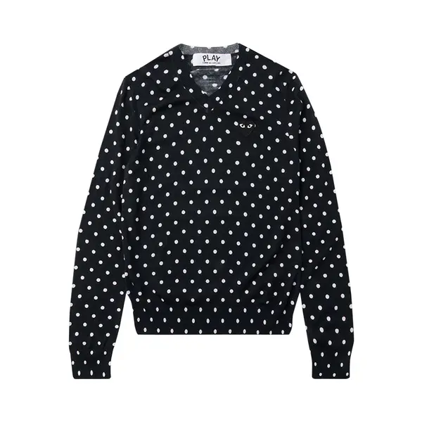 Play Comme Des Garcon Polka Dot Sweater - Blue