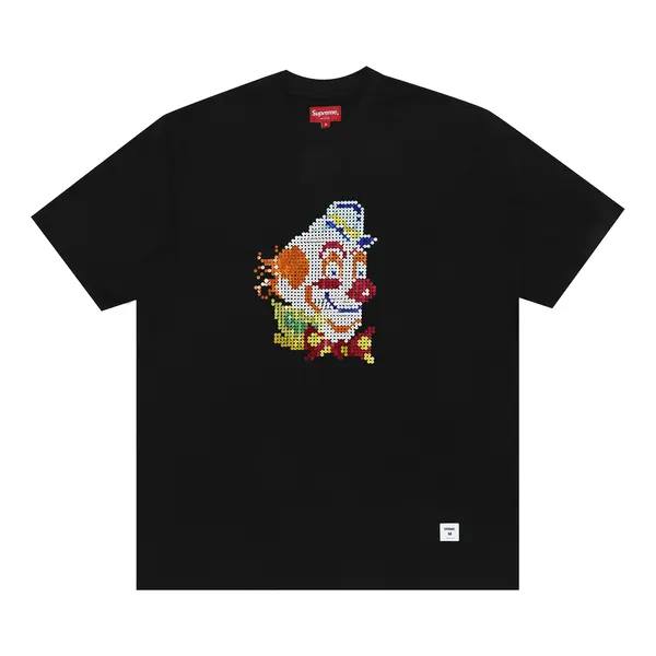 Supreme Clown Sequin Short-sleeve Top - Black