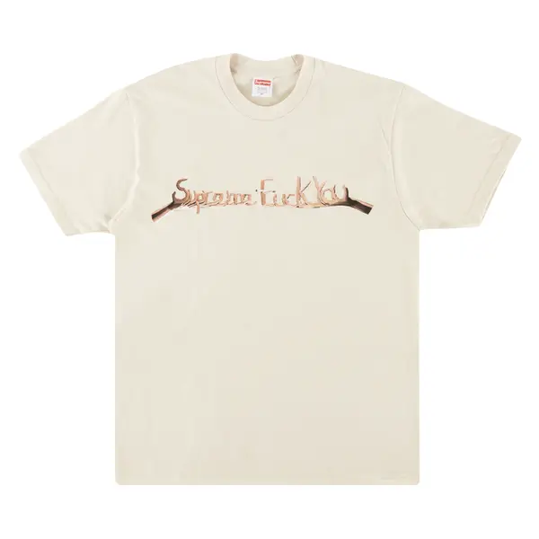 Supreme Fuck You Tee 'natural - Cream