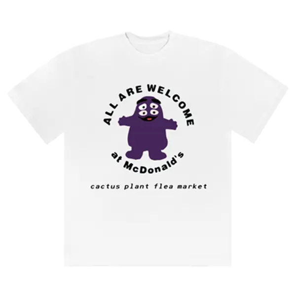 CACTUS PLANT FLEA MARKET X Mcdonald's Grimace Tee - White