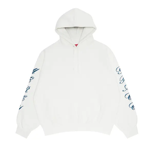 Supreme Patches Spiral Hooded Sweatshirt - White